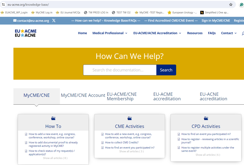 EU-ACME Knowledge Base - EU-ACME/CNE