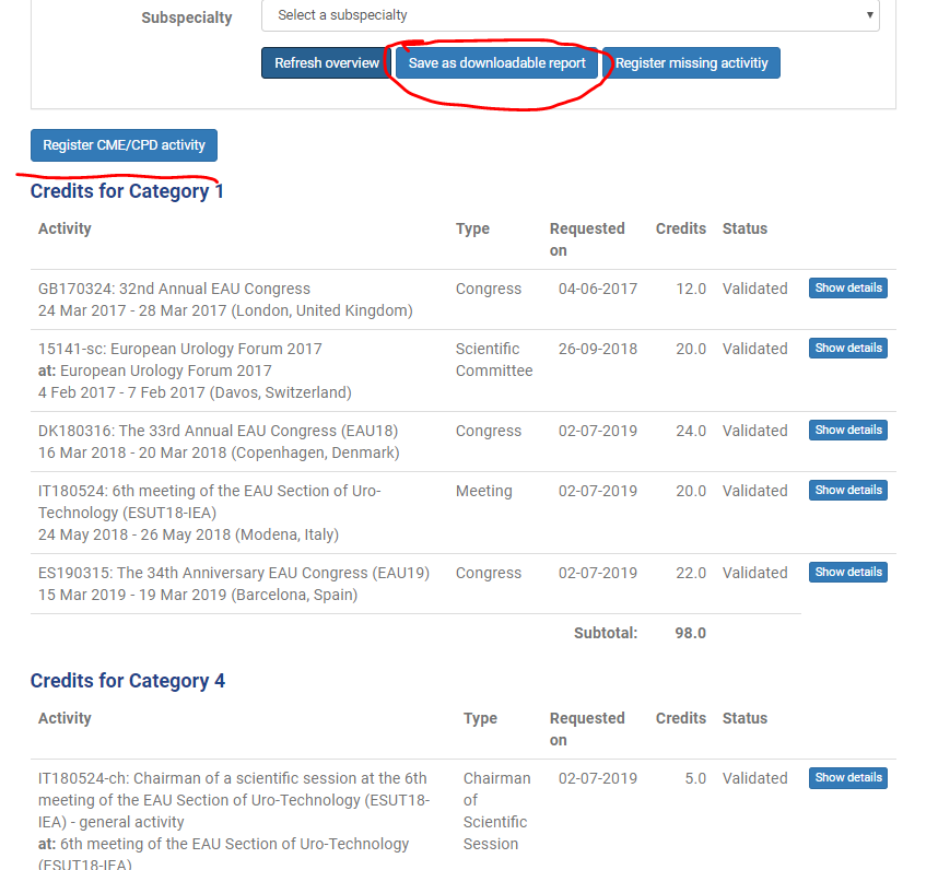 How to generate and print my CREDIT REGISTRY REPORT (CRR)? - EU-ACME/CNE